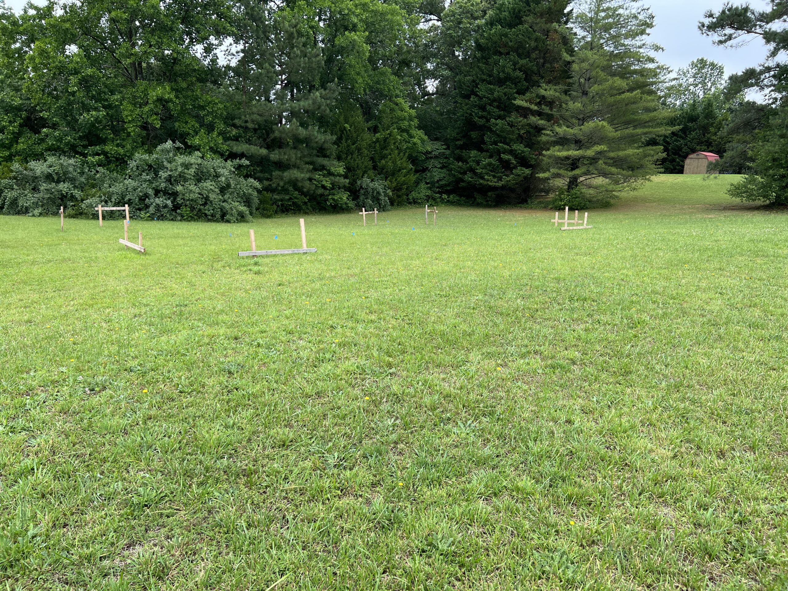 Build #22 staked-out on the site